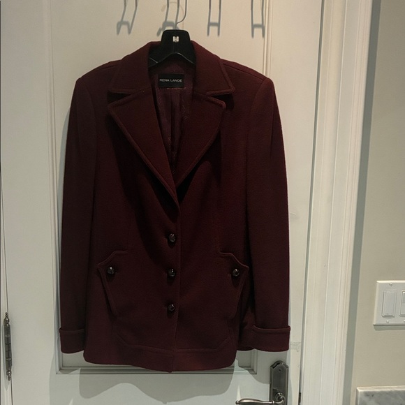 Rena Lange | Jackets & Coats | Rena Lange Rich Burgundy Blazer | Poshmark